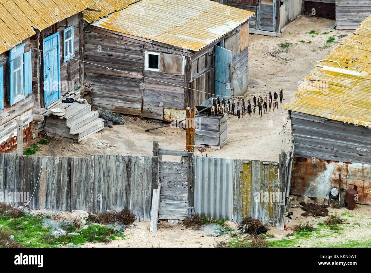 Dagestan Republic, Russia. Chechen Island on the western shore of the ...