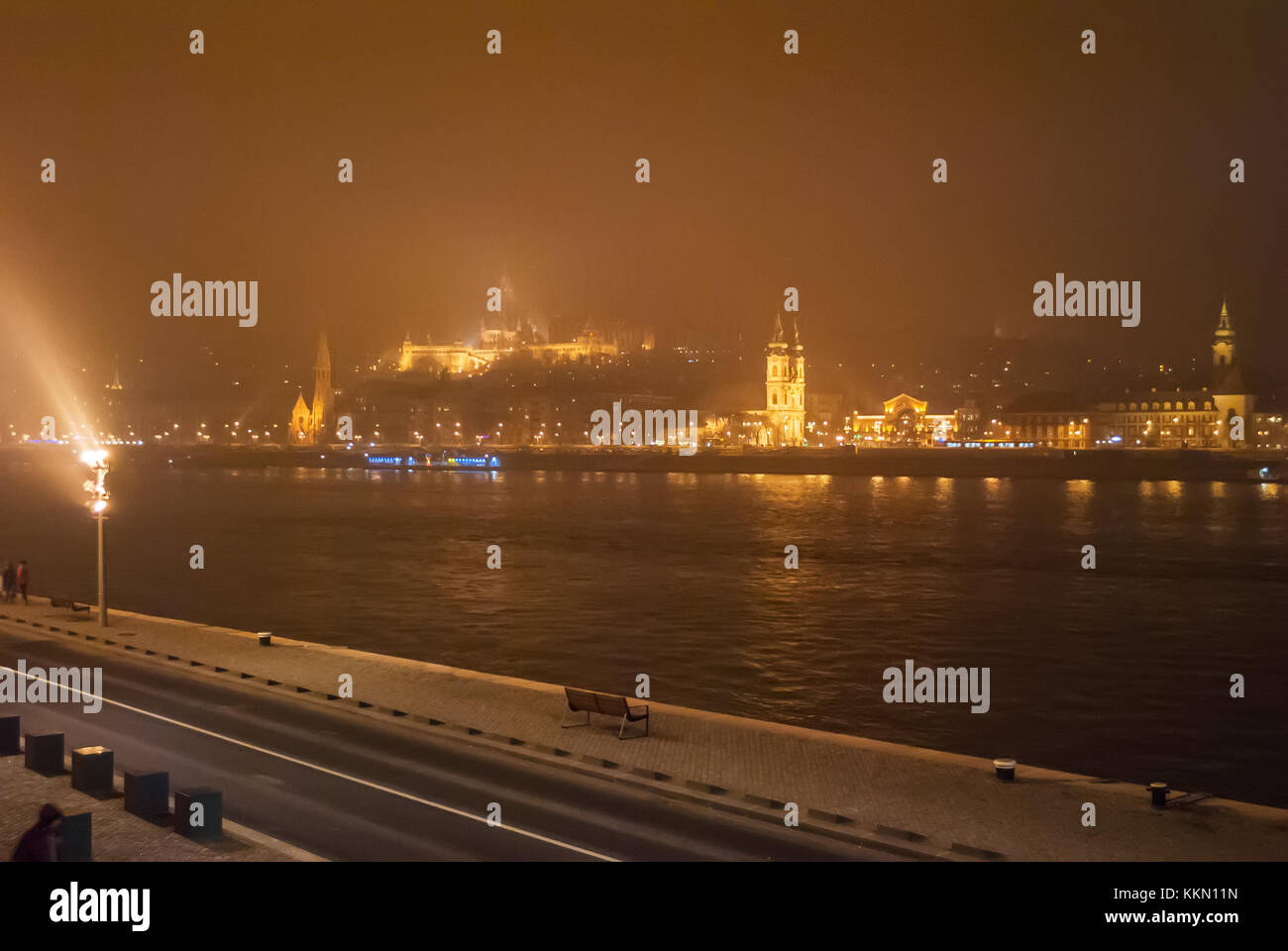 Night View Of Panorama Budapest, Hungary Stock Photo - Alamy