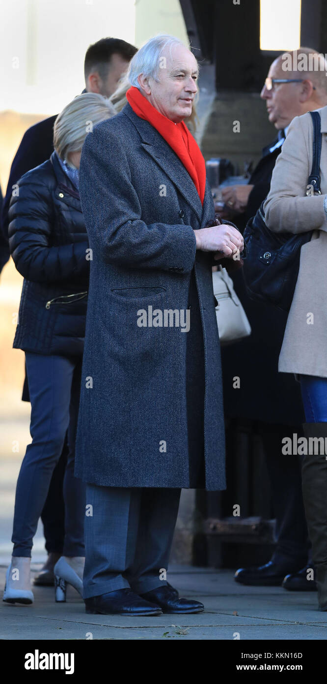 Neil Hamilton arrives at the funeral of former Welsh Government ...