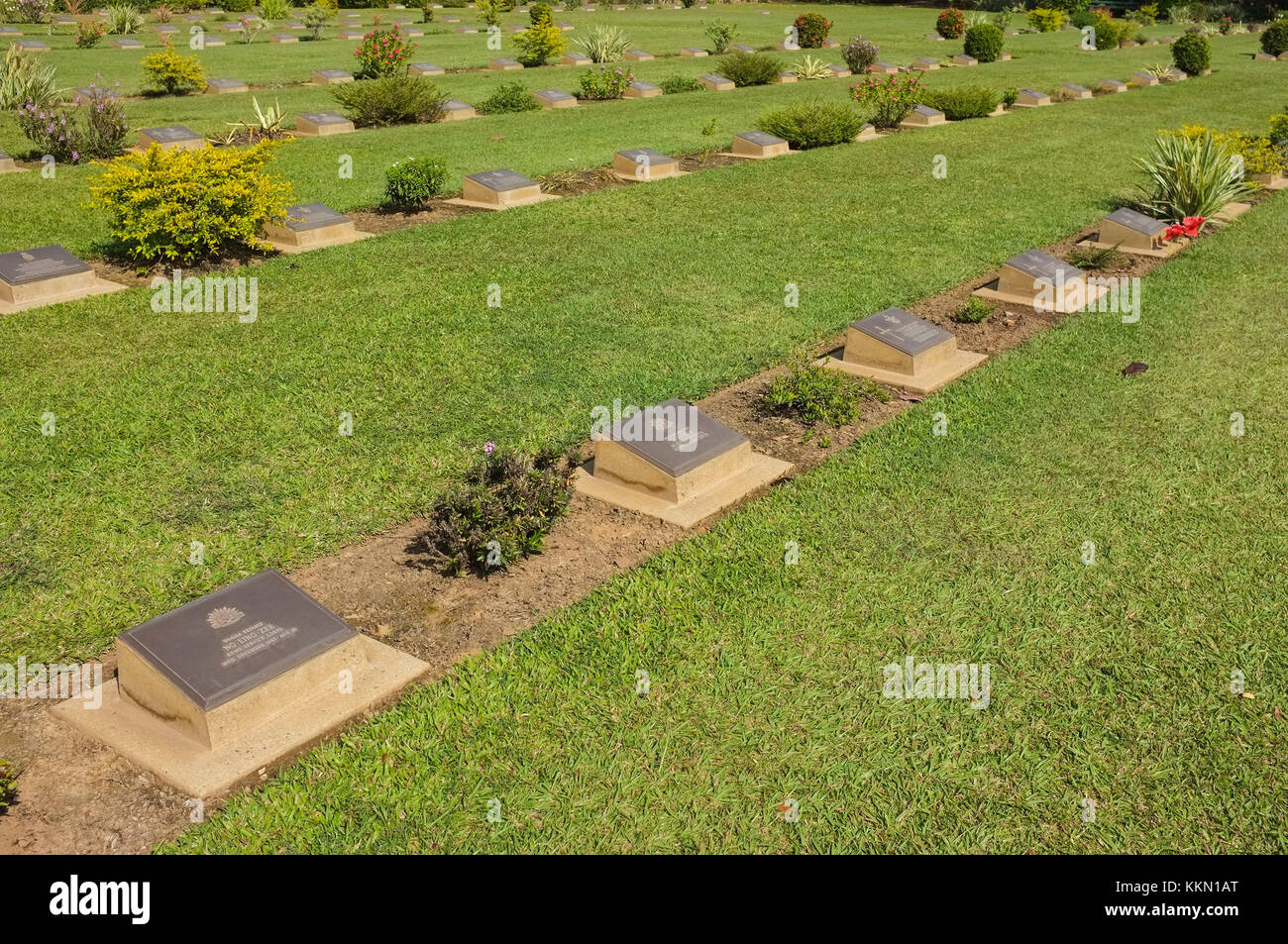 The Adelaide River War Cemetery in memory of WWII, in the Northern ...