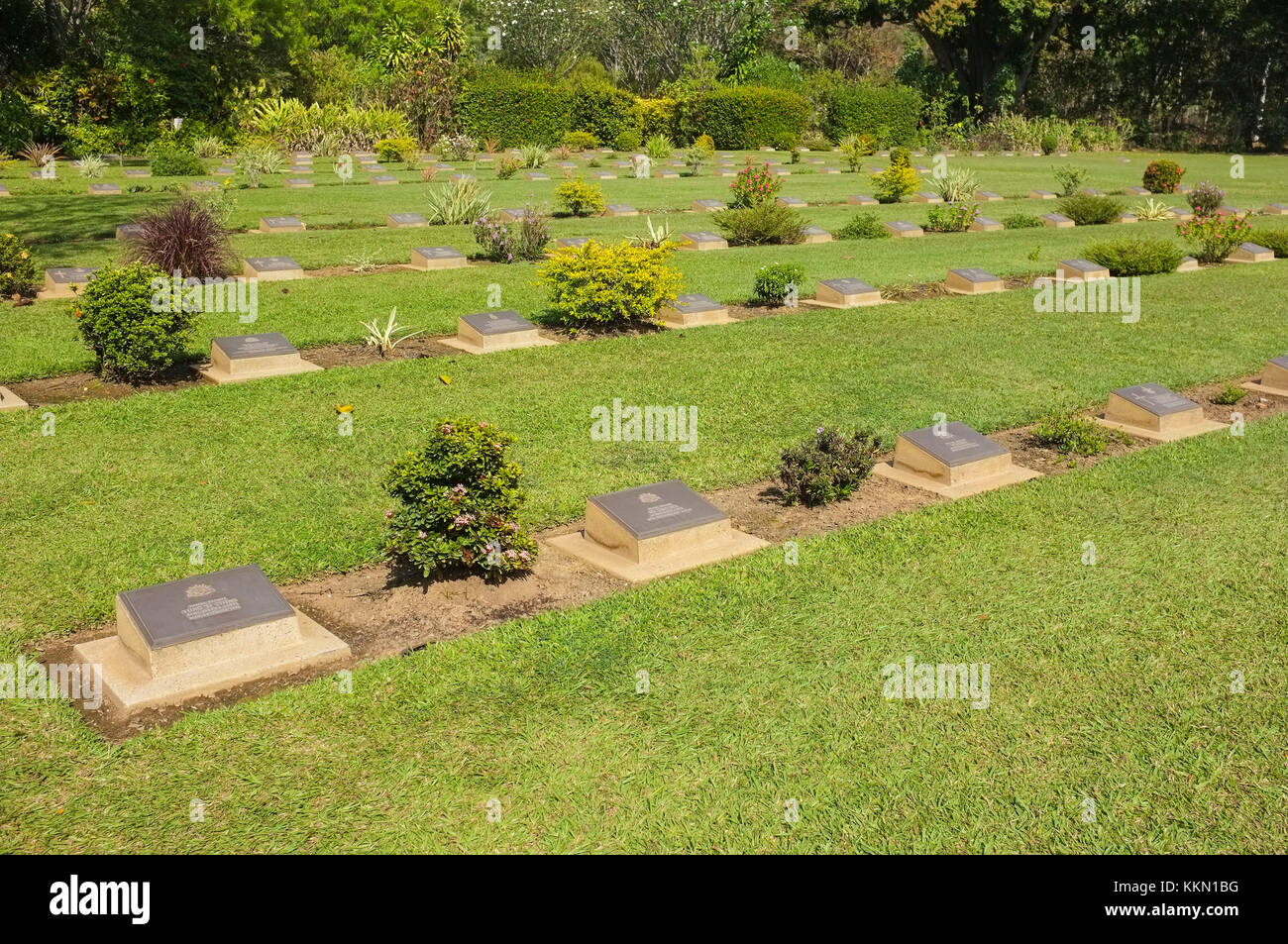 The Adelaide River War Cemetery in memory of WWII, in the Northern ...