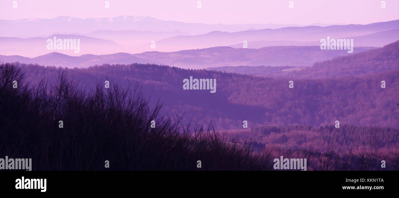 Little fog at the mountain far away hi-res stock photography and images ...