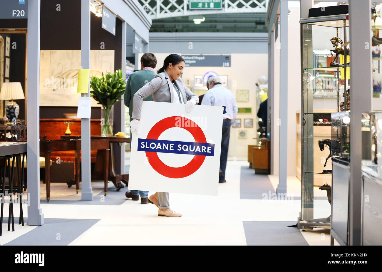 London Underground sign - Sloane Square (c1970) At the preview of the ...