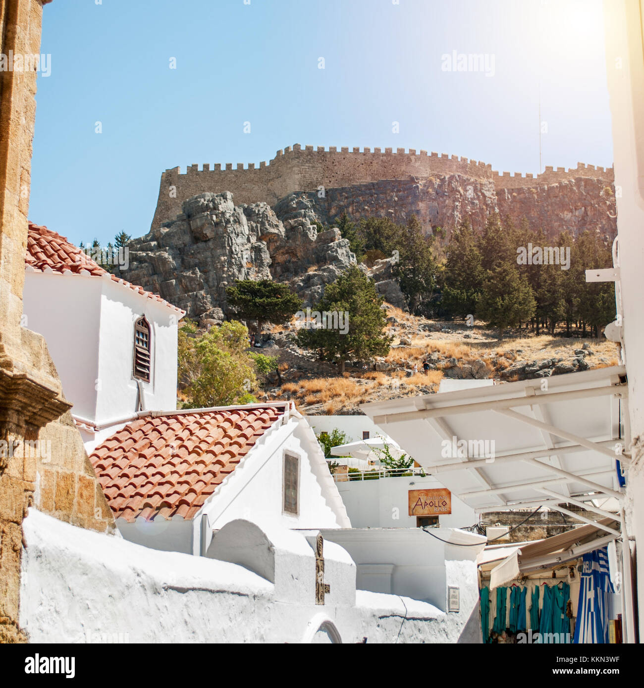 Lindos castle hi-res stock photography and images - Alamy