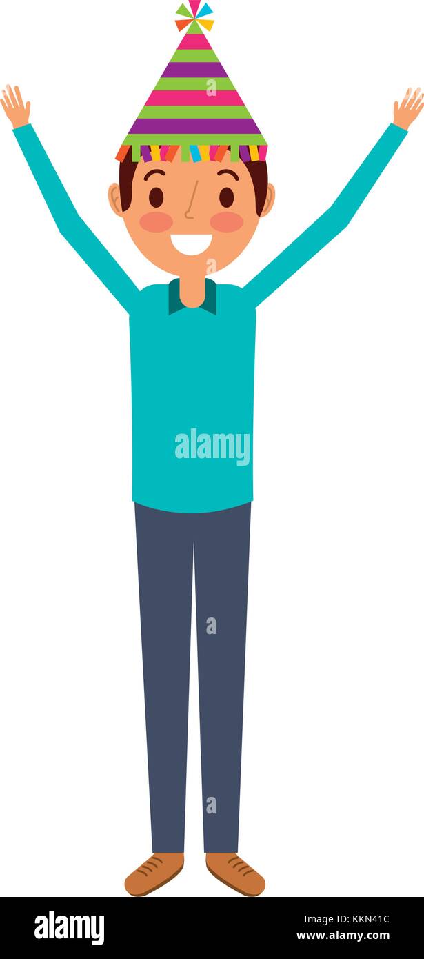 Cartoon Guy At Party