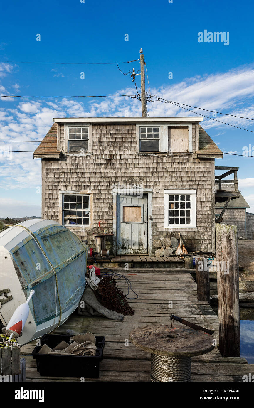 Rustic fishermans shack, Menemsha, Chilmark, Martha's Vineyard ...