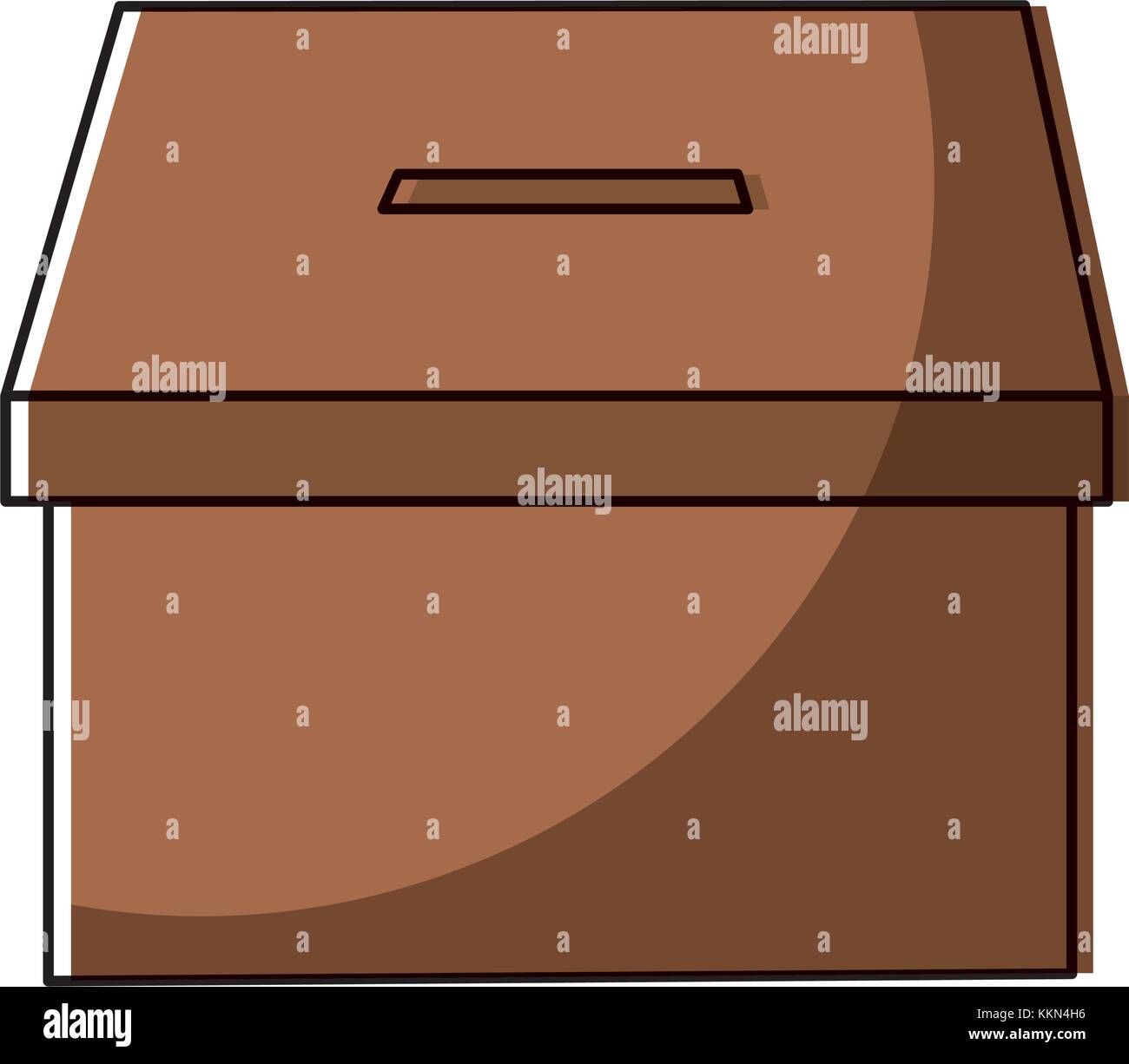 cardboard box for voting political electoral Stock Vector Image & Art ...
