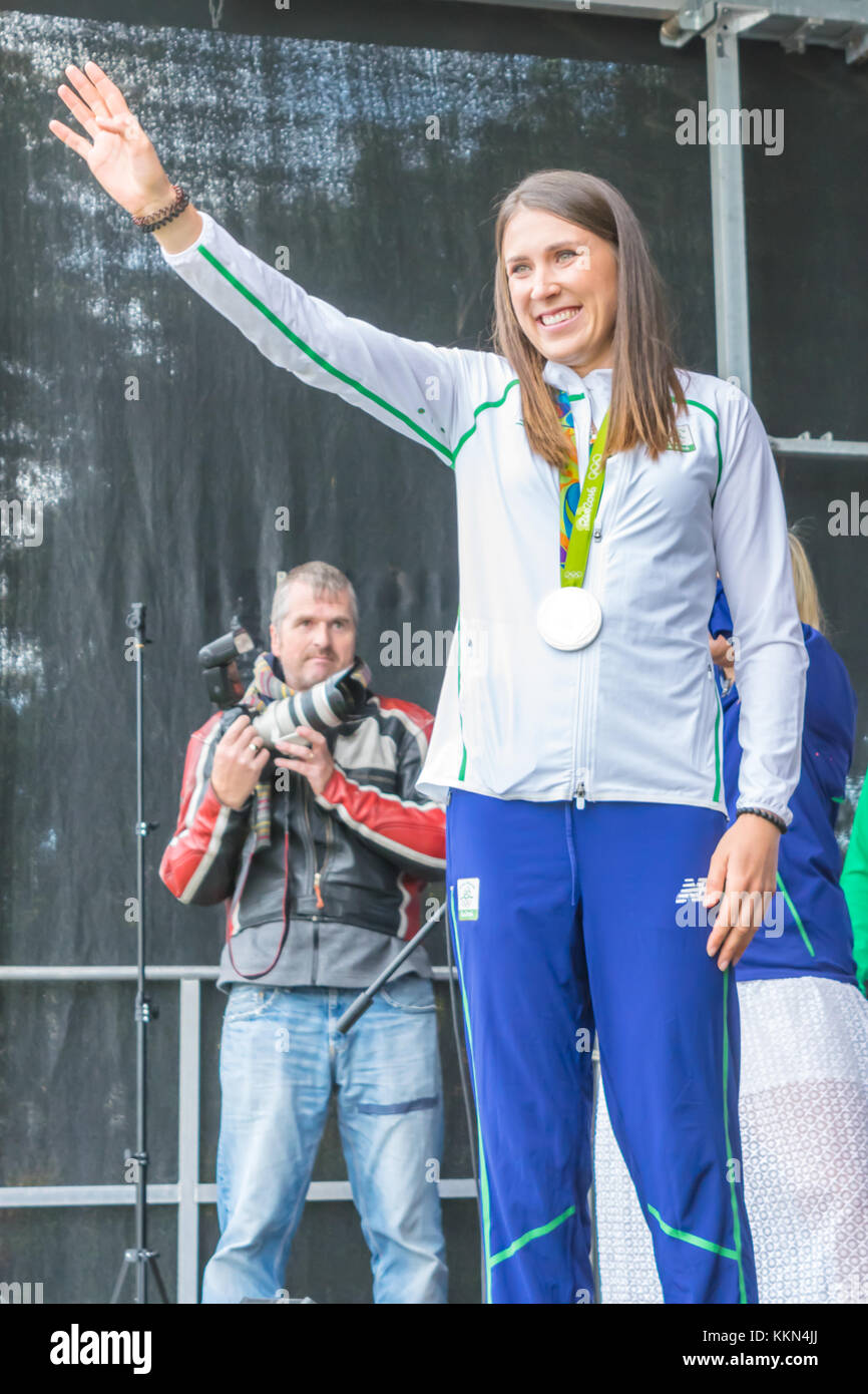Dun Laoghaire, Ireland. 25th August, 2016. An Olympic Welcome Anna Lise ...