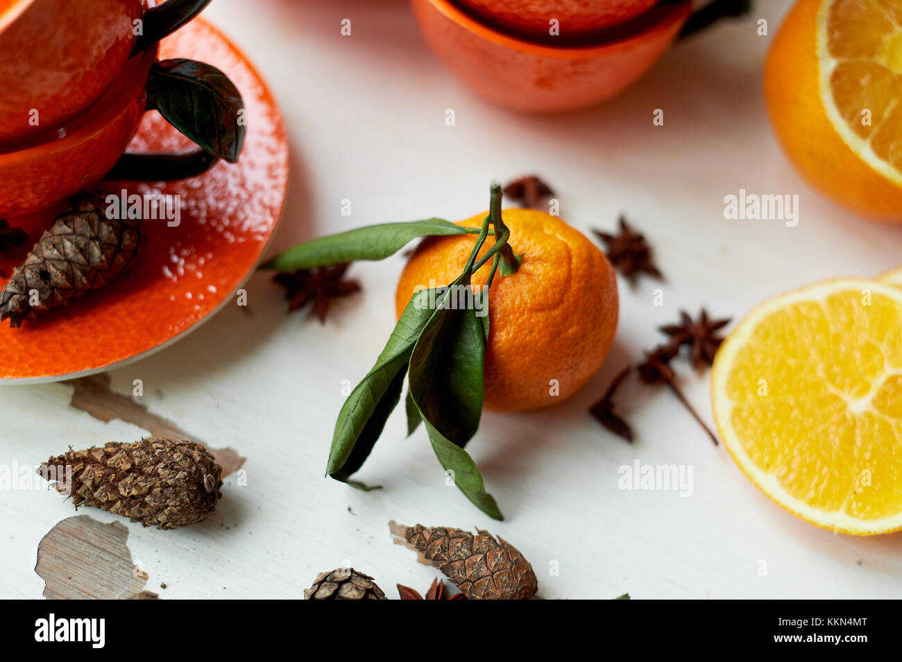 The color of the sun. Warmth. Bright orange dishes in the style of a ...