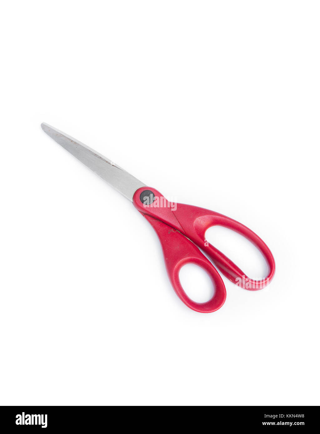 Red Scissors isolated on a white background Stock Photo - Alamy
