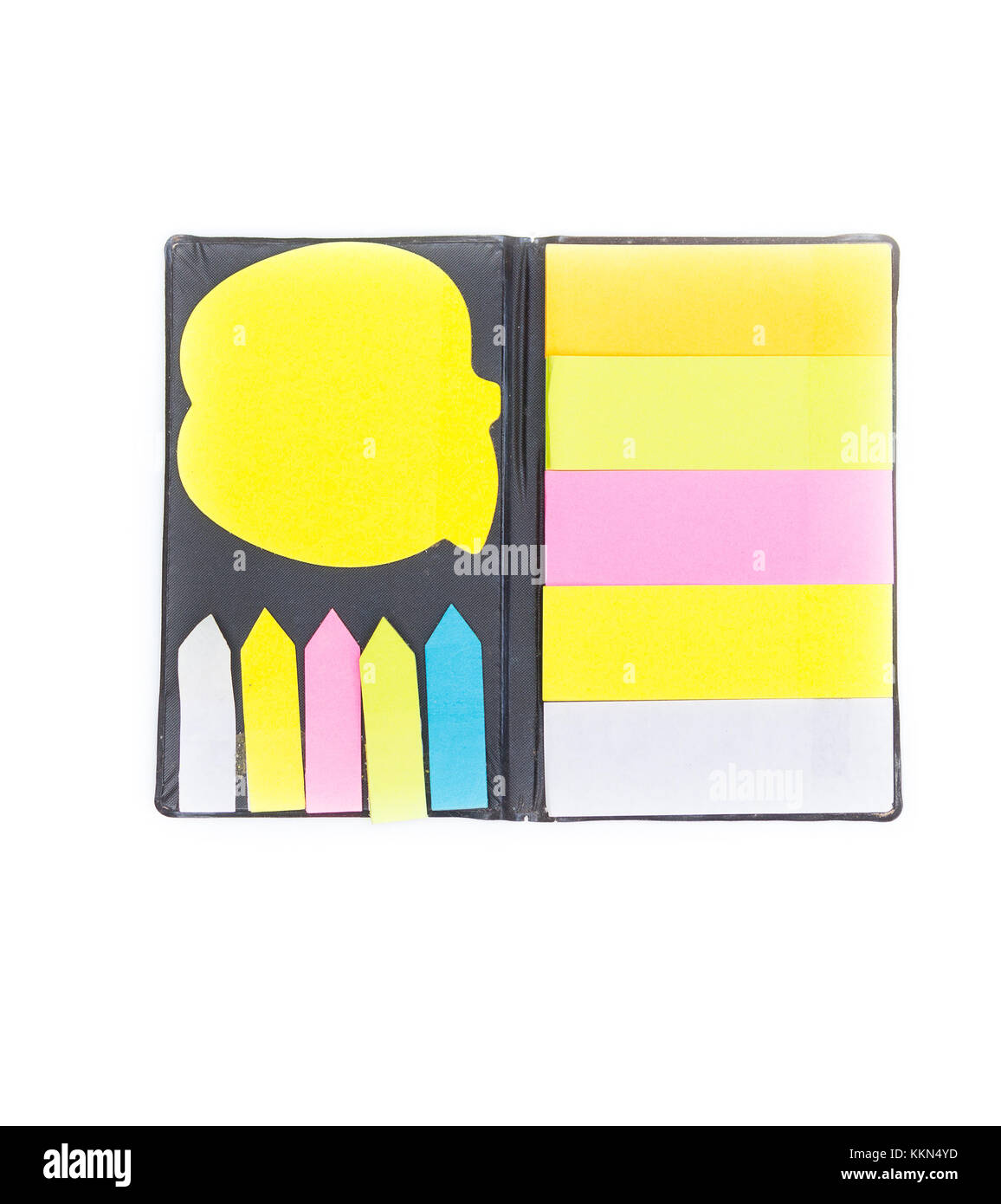 Paper Post it,Paper Reminder notes isolated on the white background ...