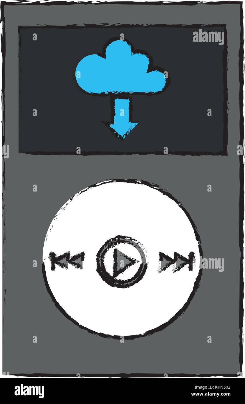mp3 player music device vector illustration design Stock Vector Image ...