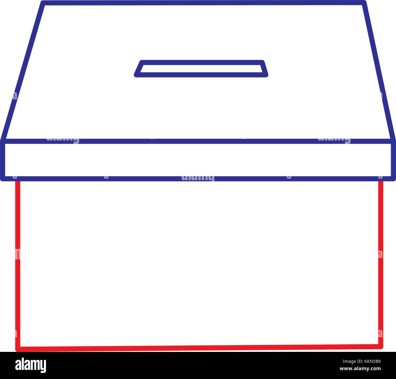 cardboard box for voting political electoral Stock Vector Image & Art ...