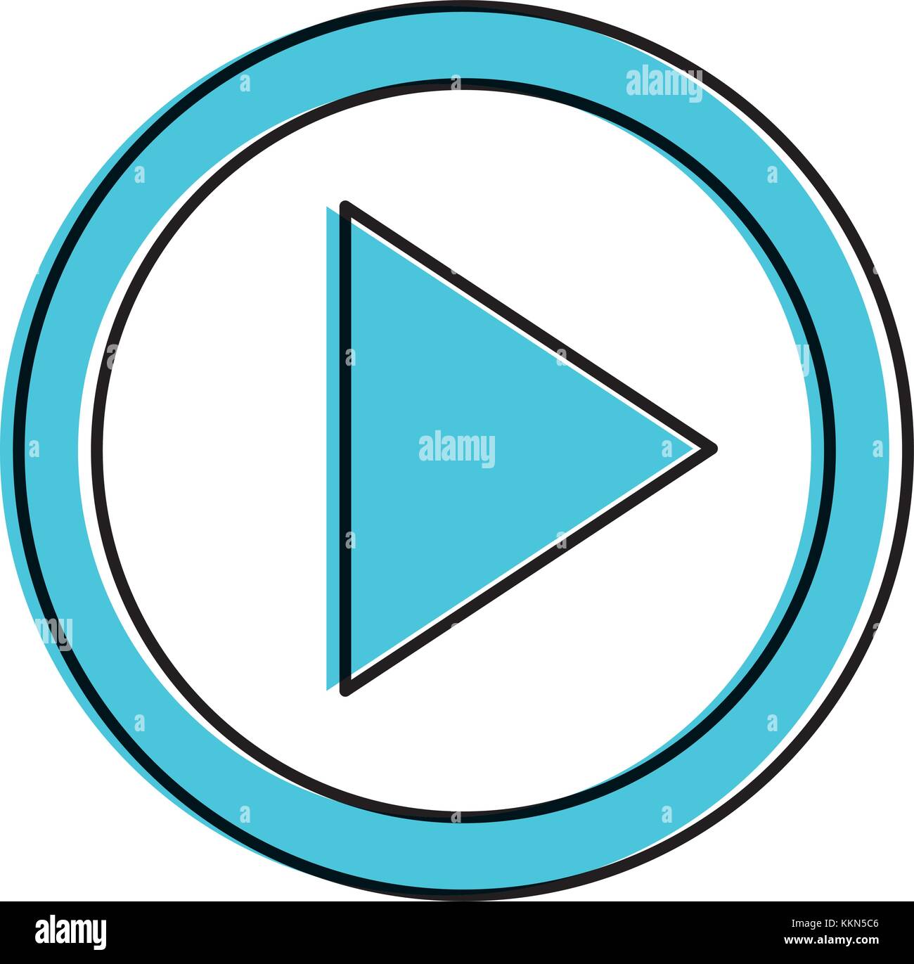 play button isolated icon Stock Vector Image & Art - Alamy