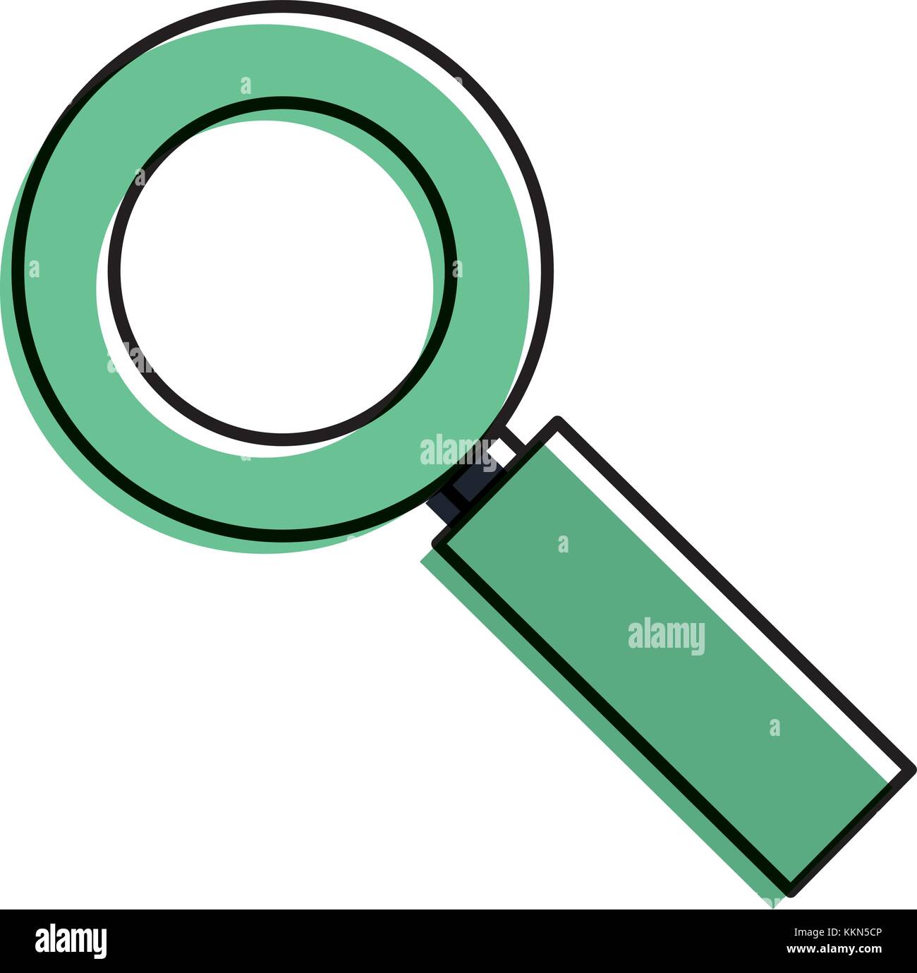 magnifying glass isolated icon Stock Vector Image & Art - Alamy