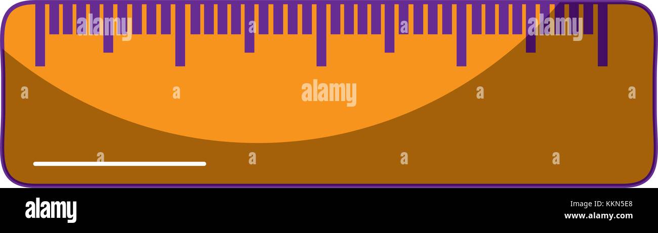 school ruler measure geometric scale equipment icon Stock Vector Image ...