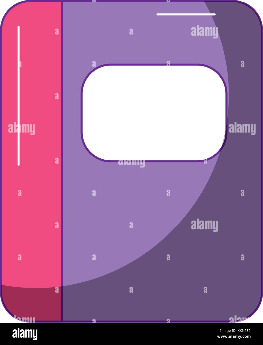 school notebook diary supply workbook object Stock Vector Image & Art ...