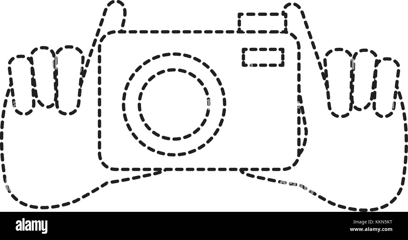 hands with photographic camera vector illustration design Stock Vector ...