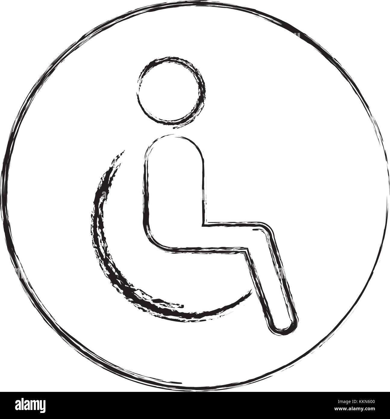 disable person silhouette icon vector illustration design Stock Vector ...