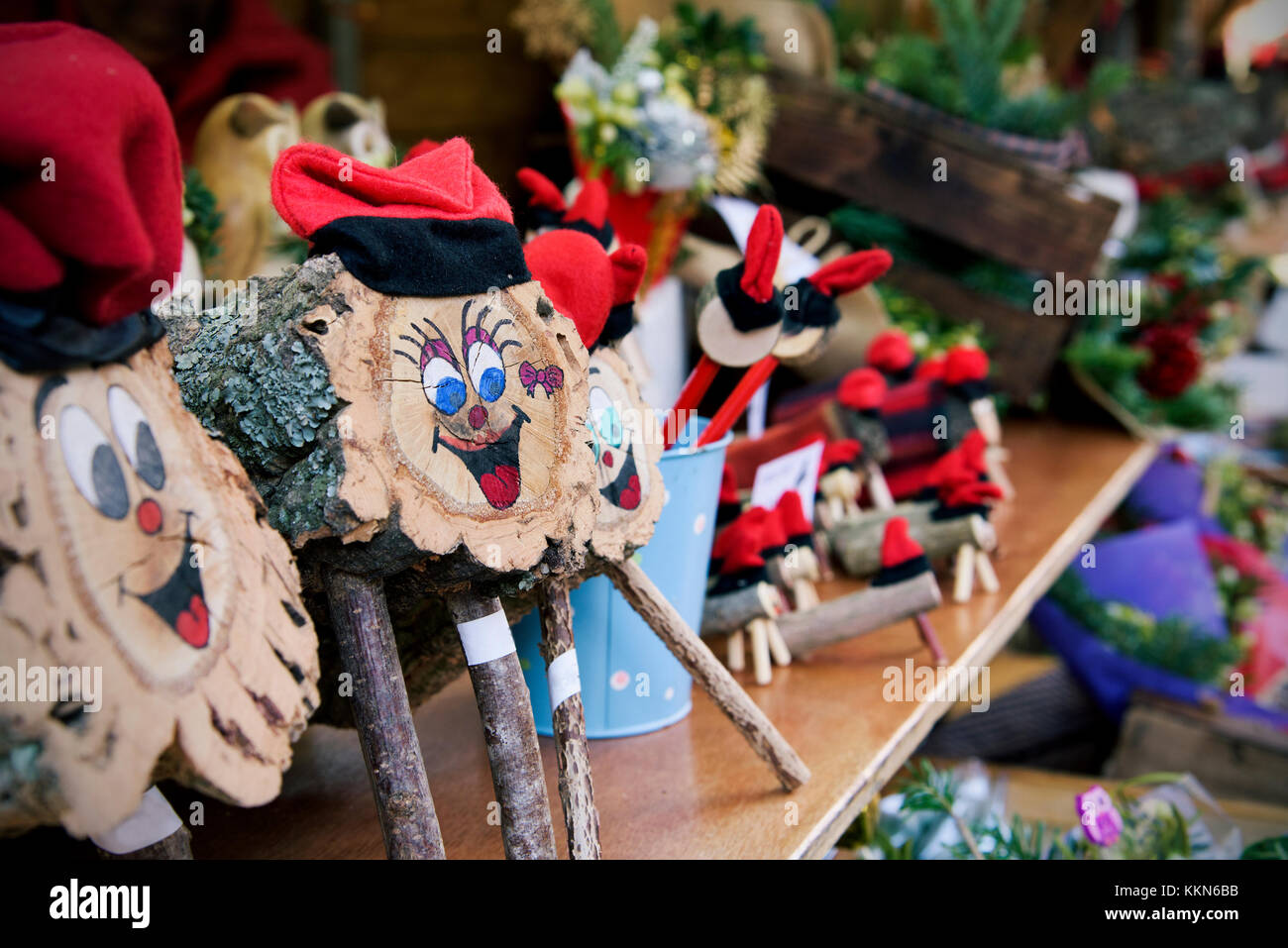 some handmade tio de nadal, a typical christmas character of catalonia ...