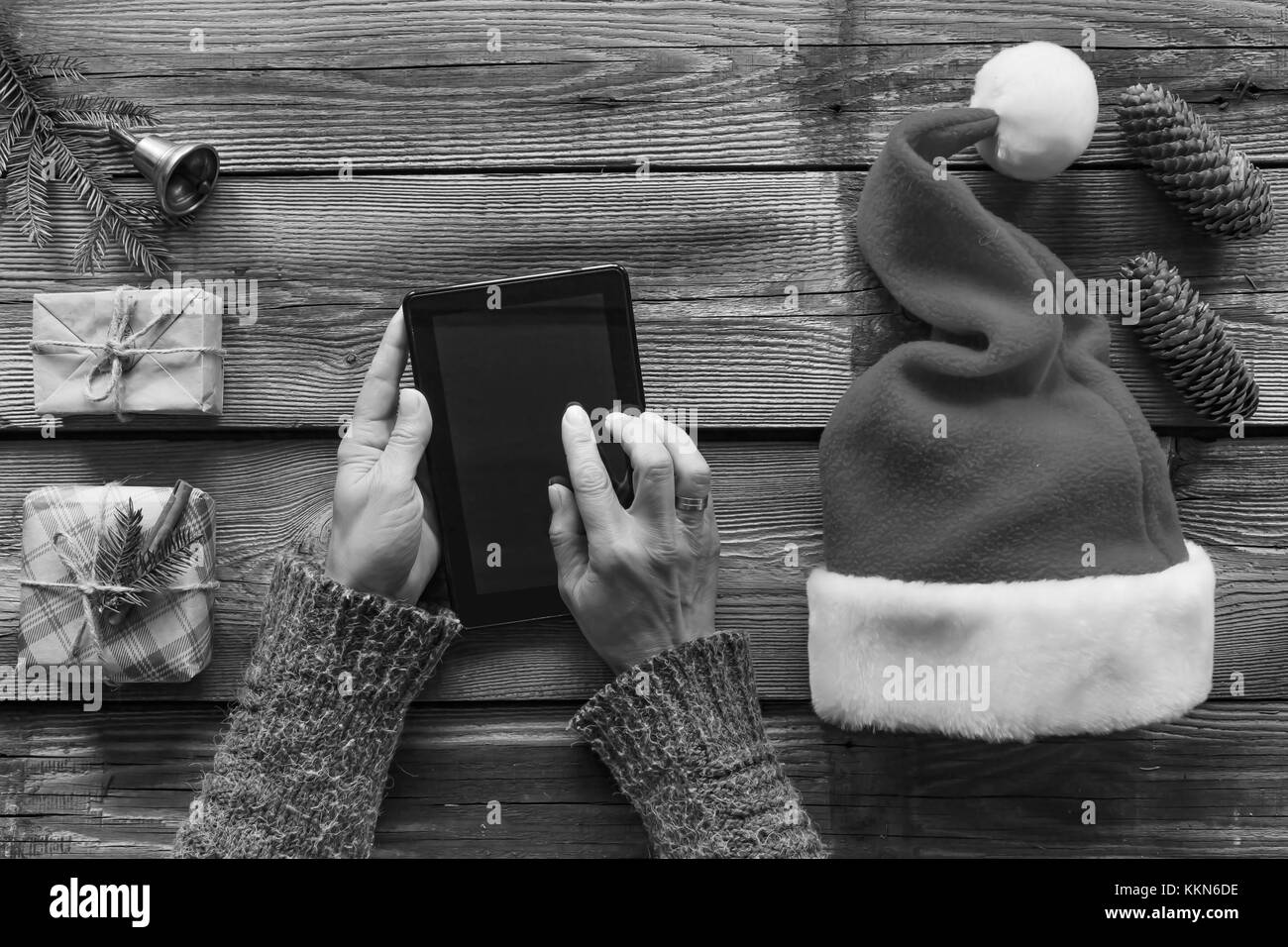 Man holds box in Black and White Stock Photos & Images - Alamy