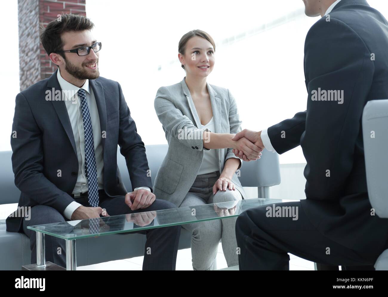confident handshake business partners Stock Photo - Alamy