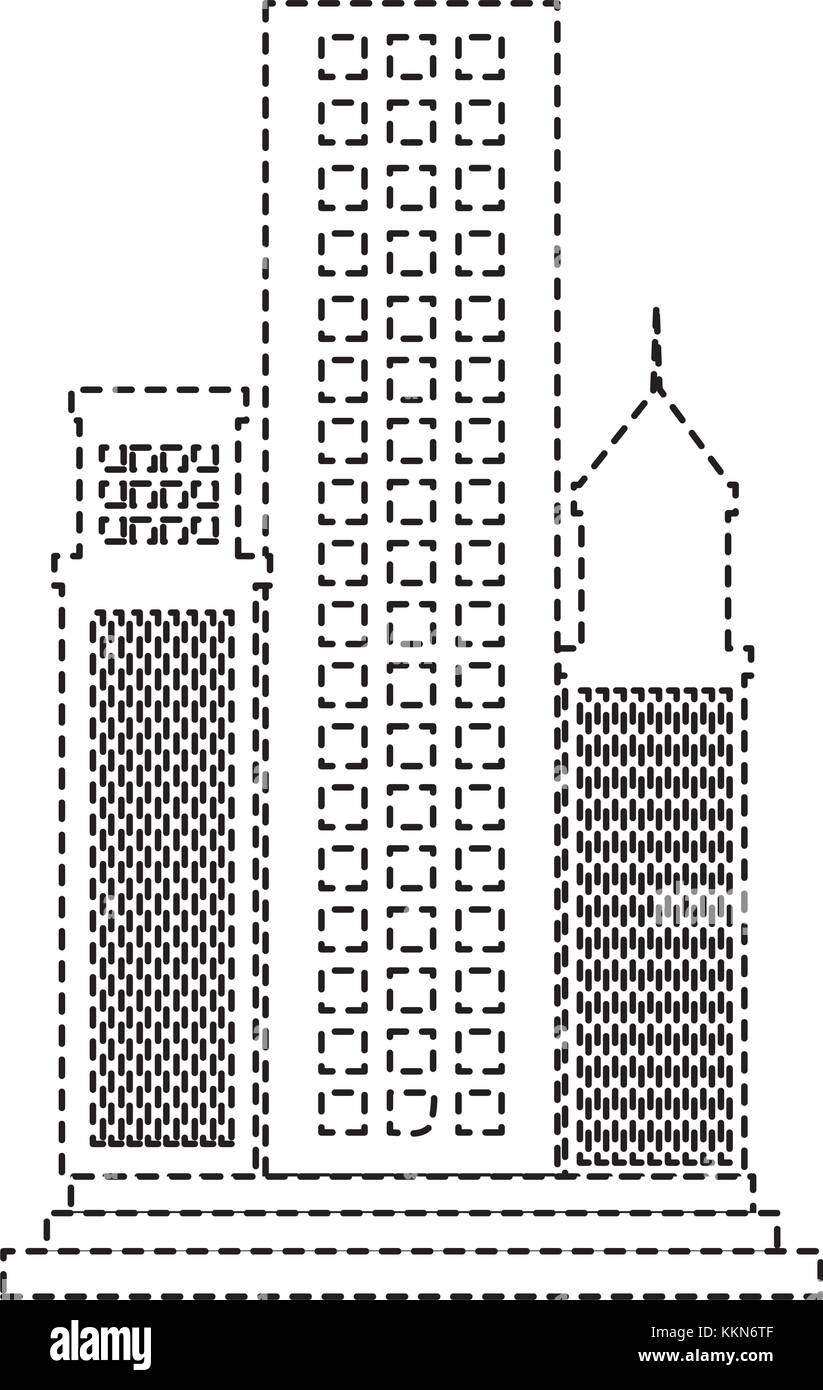 skyscraper buildings isolated icon Stock Vector Image & Art - Alamy