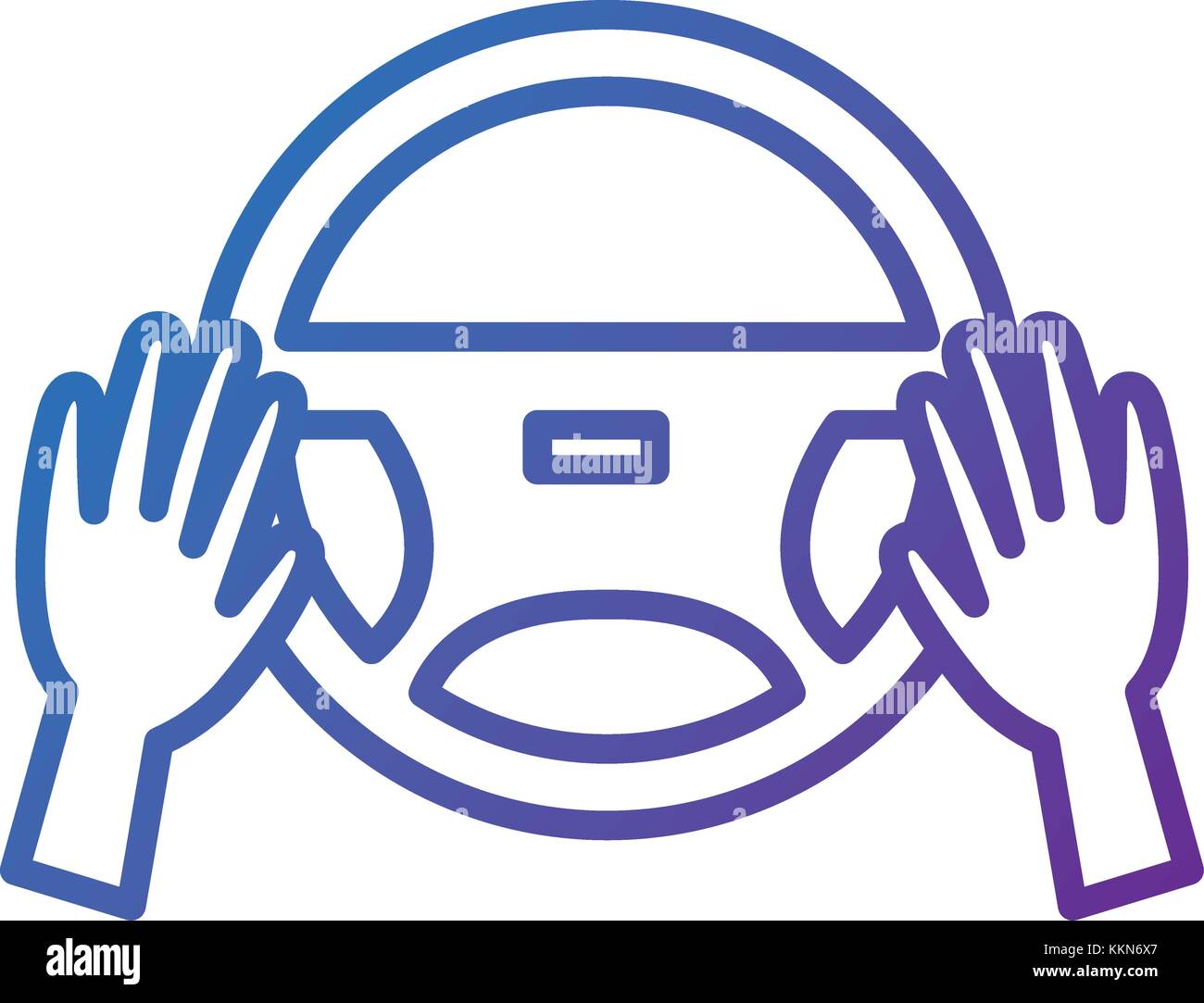 hands driver with steering wheel Stock Vector Image & Art - Alamy