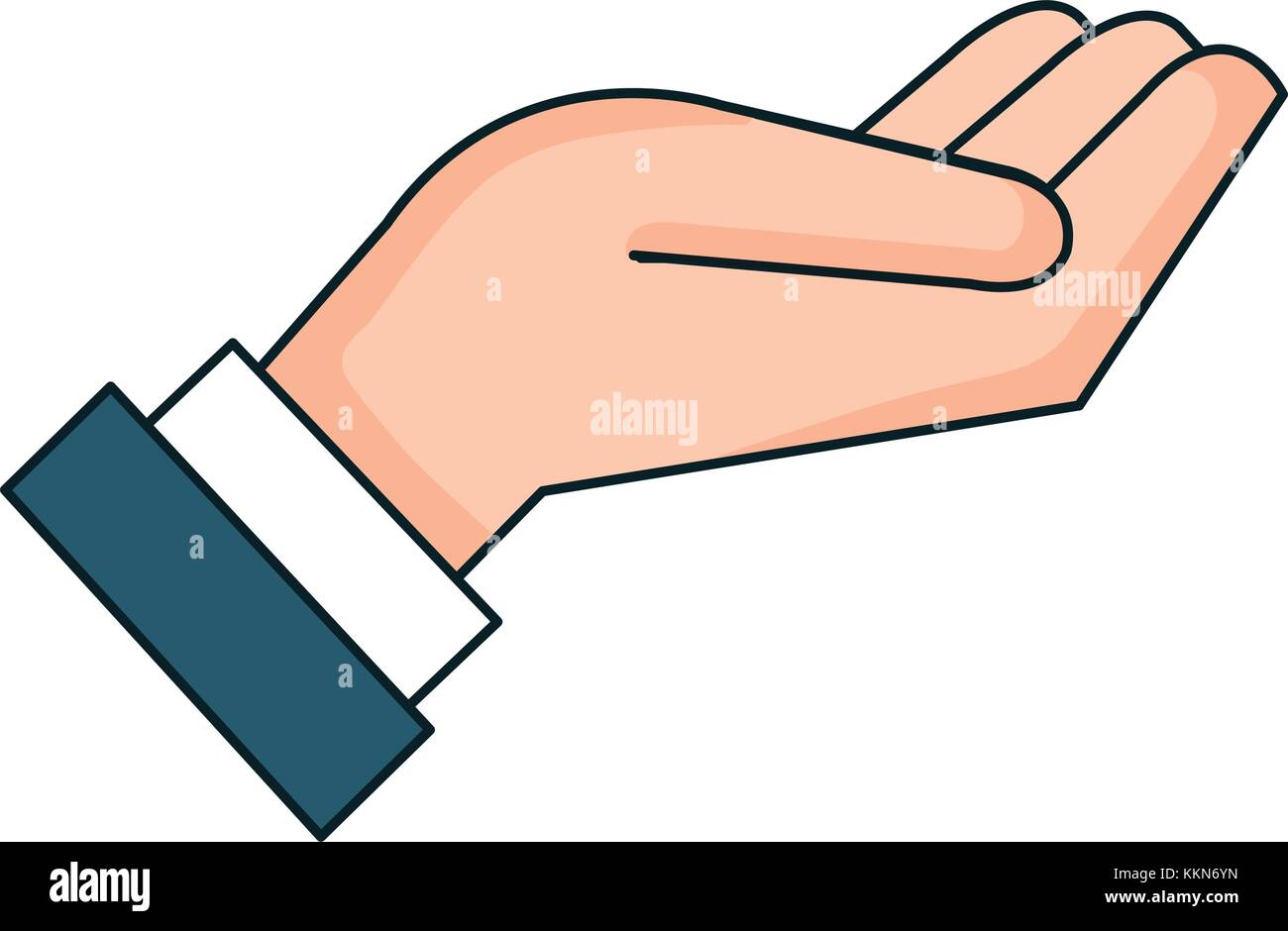 Donate icon man hand Cut Out Stock Images & Pictures - Alamy