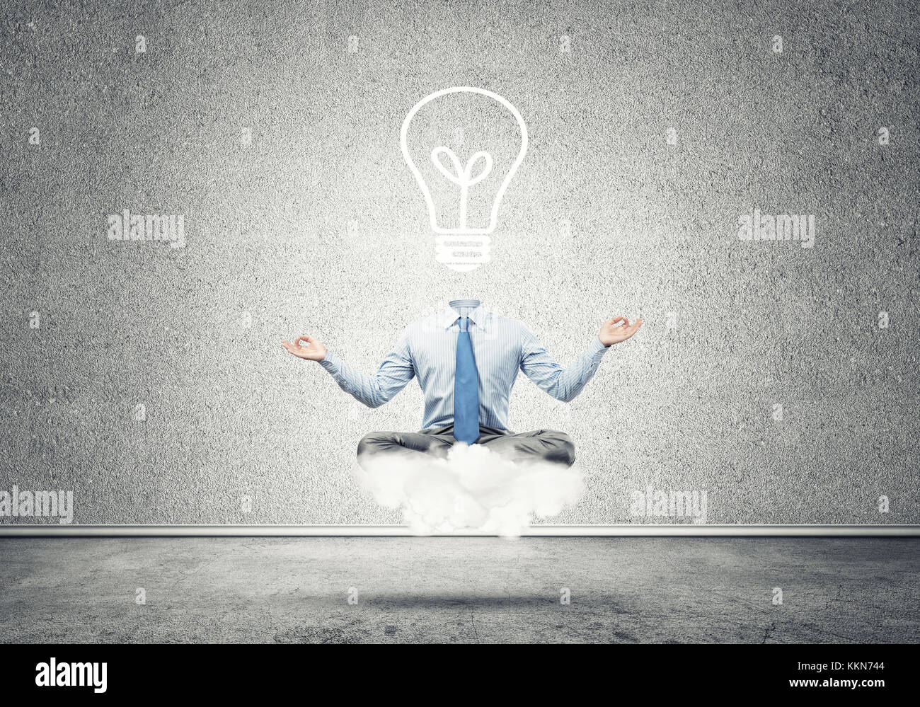 Man sitting empty room lamp floor hi-res stock photography and images ...