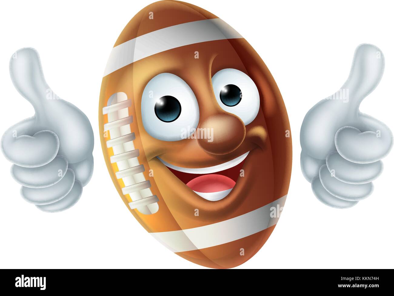 American Football Ball Cartoon Character Stock Vector Image & Art - Alamy