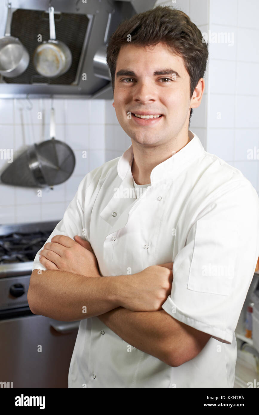 Male chef portrait kitchen hi-res stock photography and images - Alamy