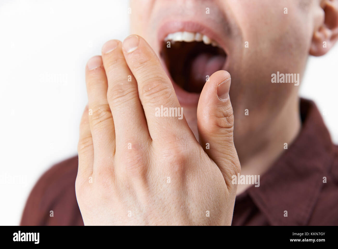 Men yawning hi-res stock photography and images - Alamy