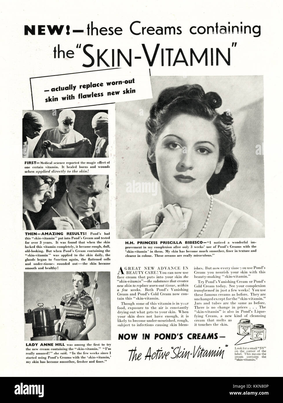 Ponds cream advert hi-res stock photography and images - Alamy