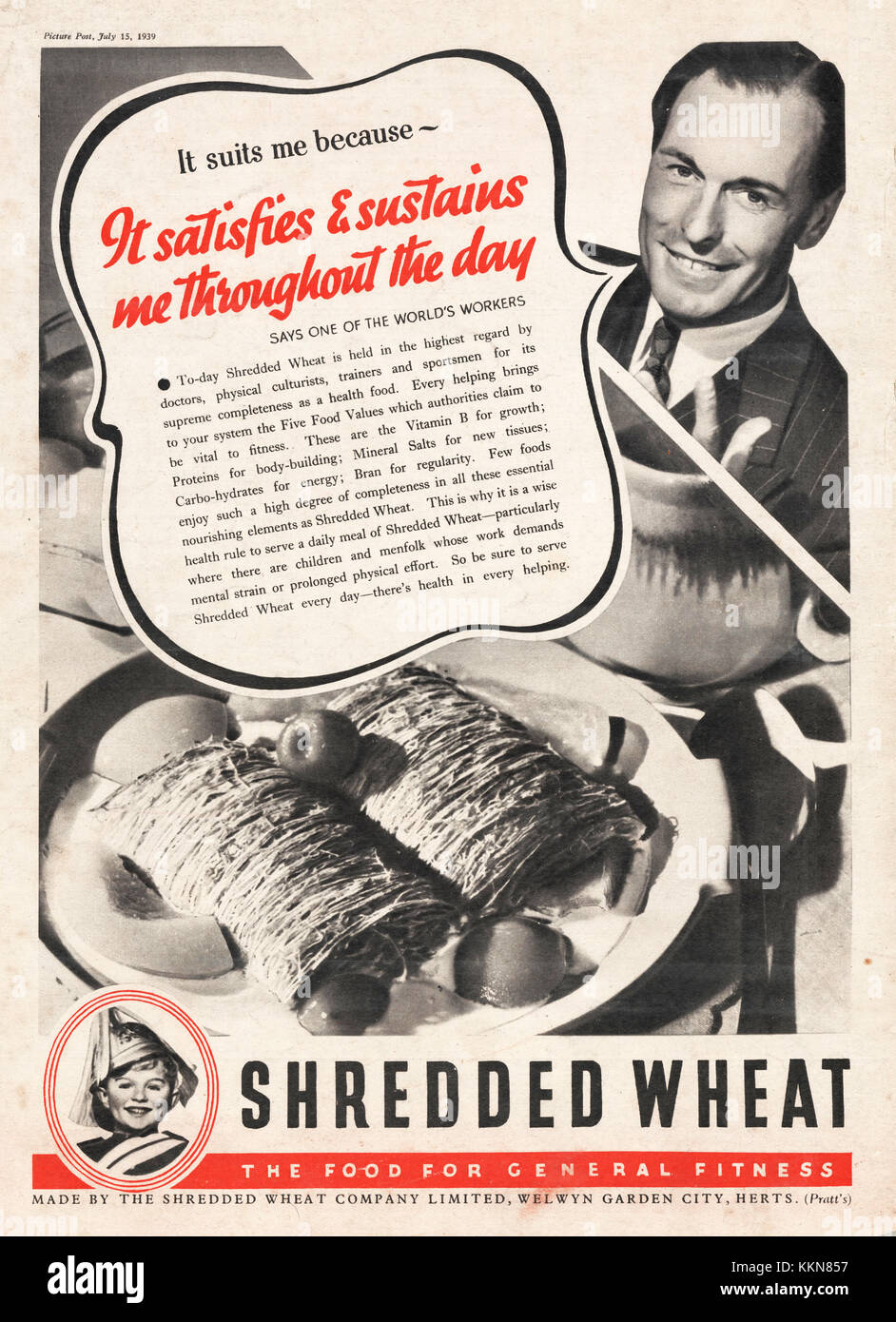 Shredded wheat advert hi-res stock photography and images - Alamy