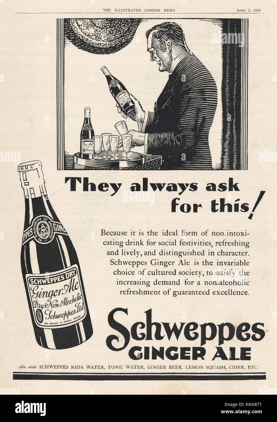 Schweppes ad hi-res stock photography and images - Alamy