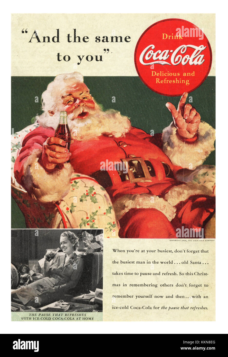 Coca cola advertisement america Cut Out Stock Images & Pictures - Alamy