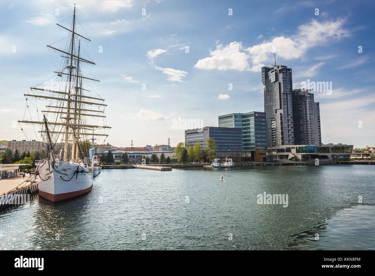 Gdynia Waterfront and Sea Towers buildings in Port of Gdynia city ...