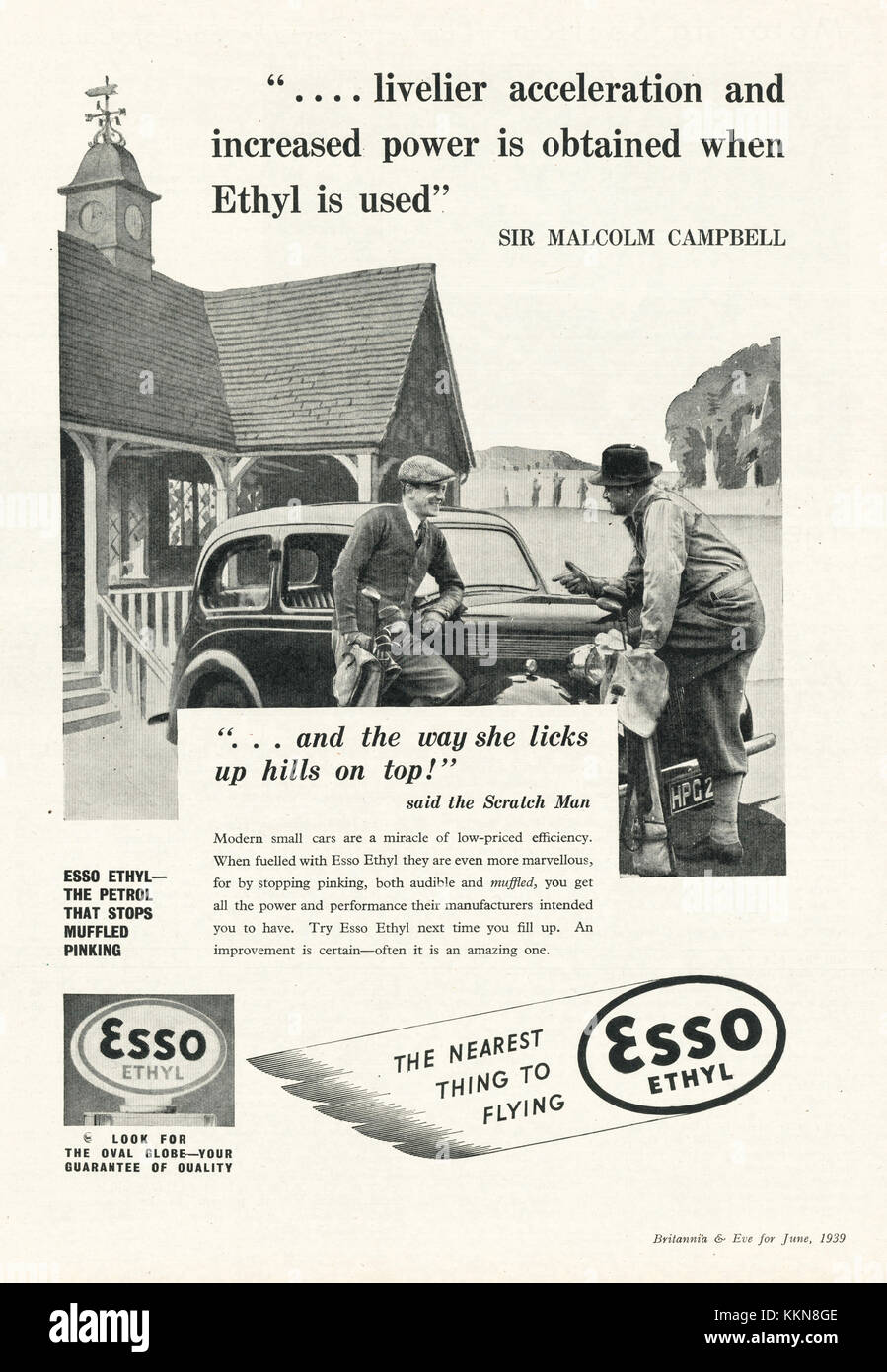 Esso advert hi-res stock photography and images - Alamy