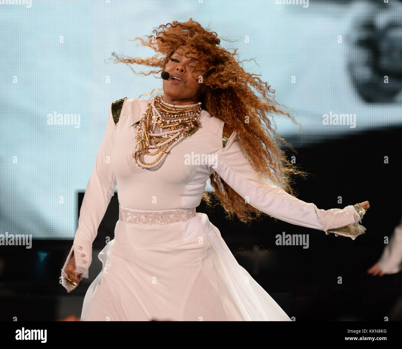 MIAMI, FL - SEPTEMBER 20: Janet Jackson performs at American Airlines ...