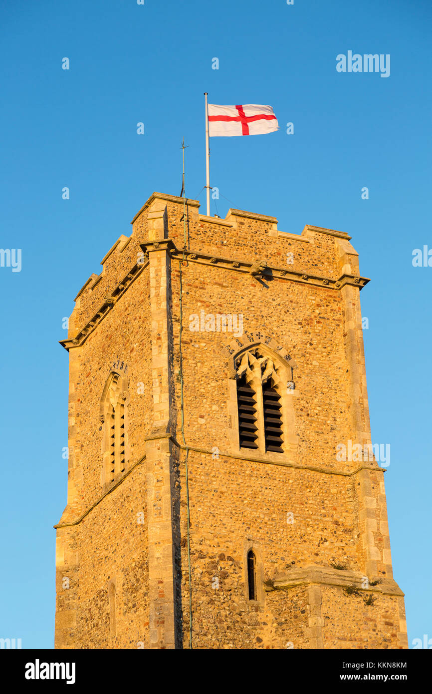 Flag of st george flying from tower hi-res stock photography and images ...