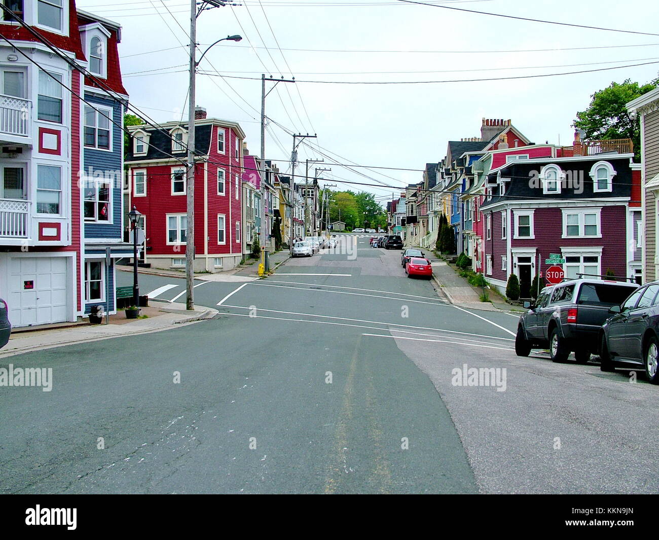 Colorful houses in St. John's, Newfoundland, Canada Stock Photo - Alamy
