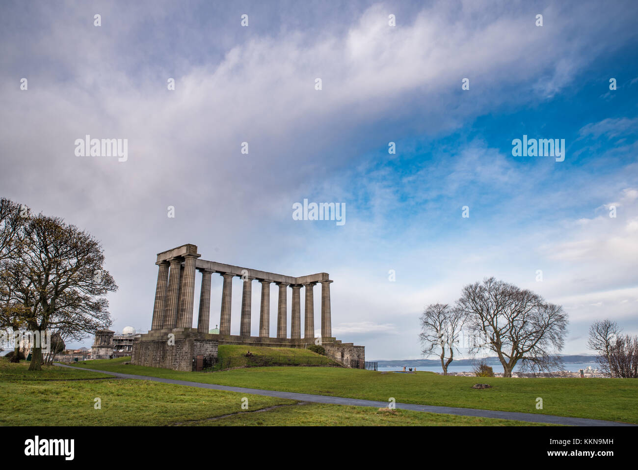 National Monument in Edinburgh at Carlton Hill Stock Photo - Alamy