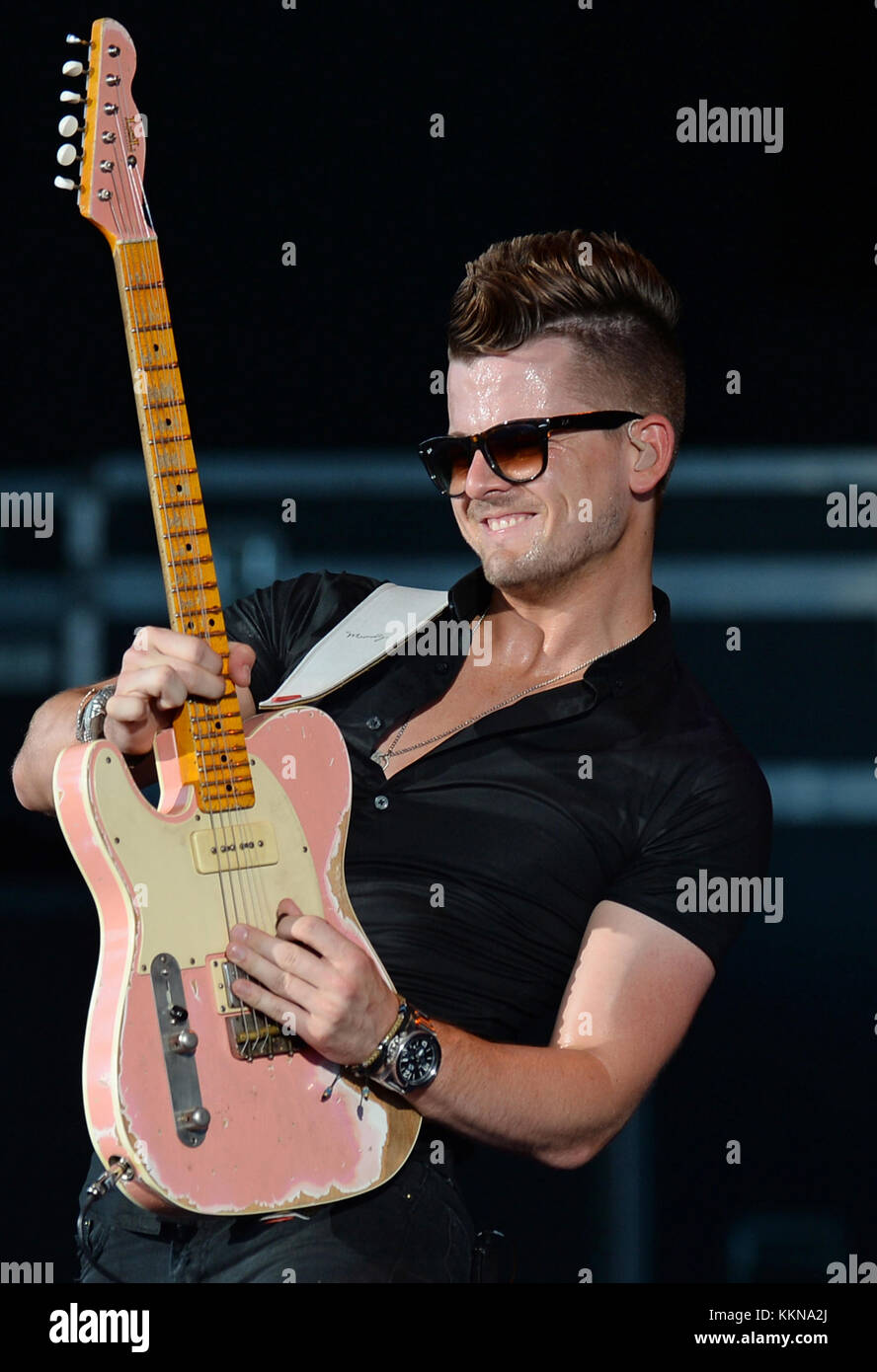WASHINGTON DC - AUGUST 28: Chase Bryant performs at Jiffy Lube Live on ...