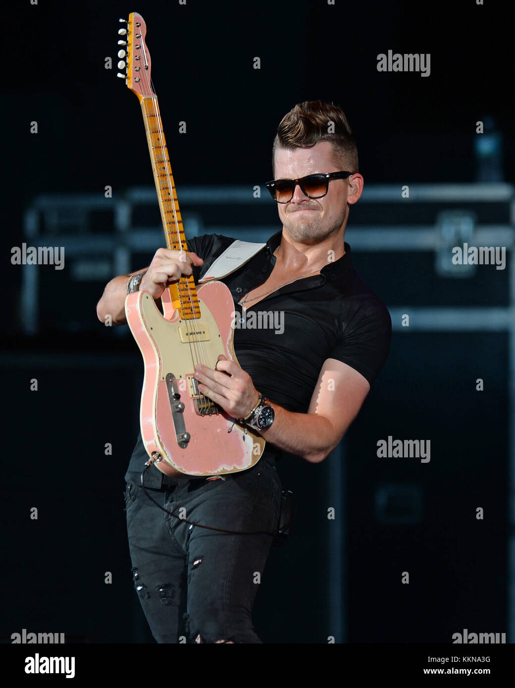 WASHINGTON DC - AUGUST 28: Chase Bryant performs at Jiffy Lube Live on ...