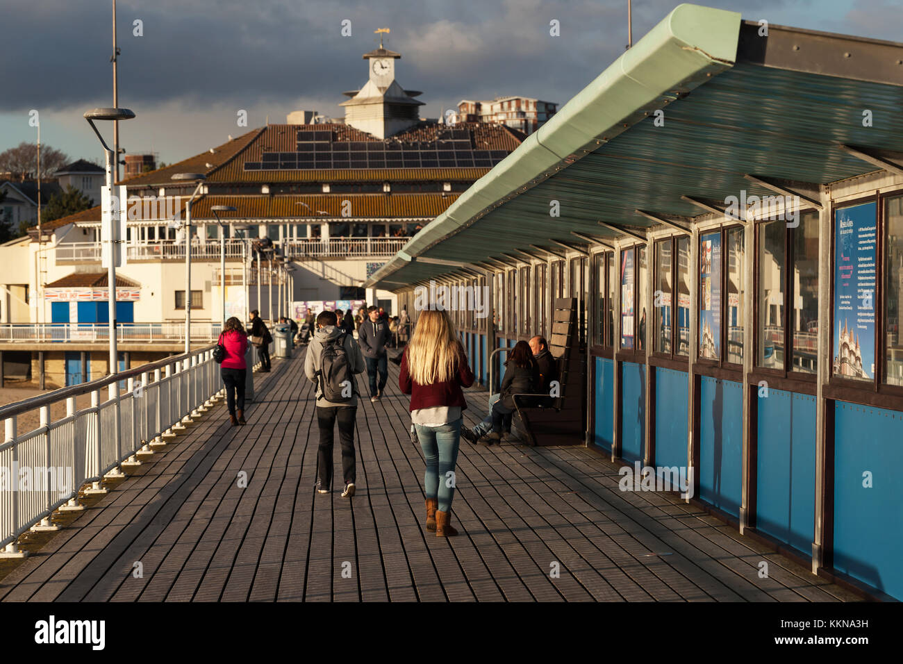 People on Bournemouth Pier Stock Photo - Alamy