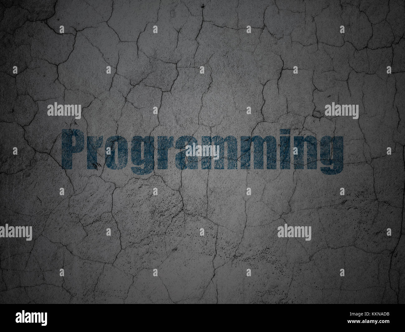 Database concept: Programming on grunge wall background Stock Photo - Alamy