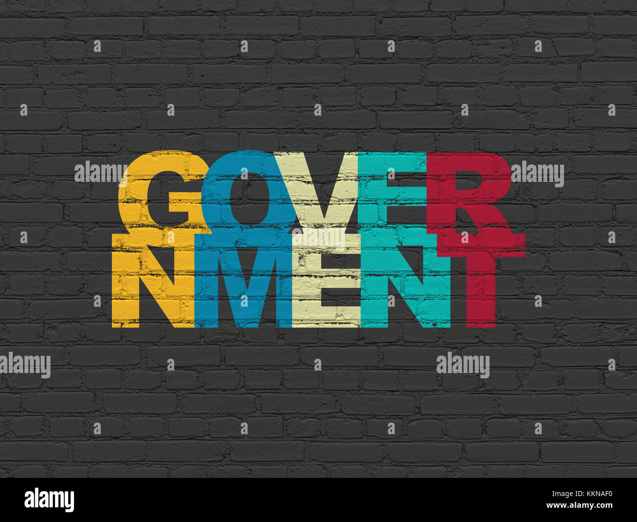 Political concept: Government on wall background Stock Photo - Alamy