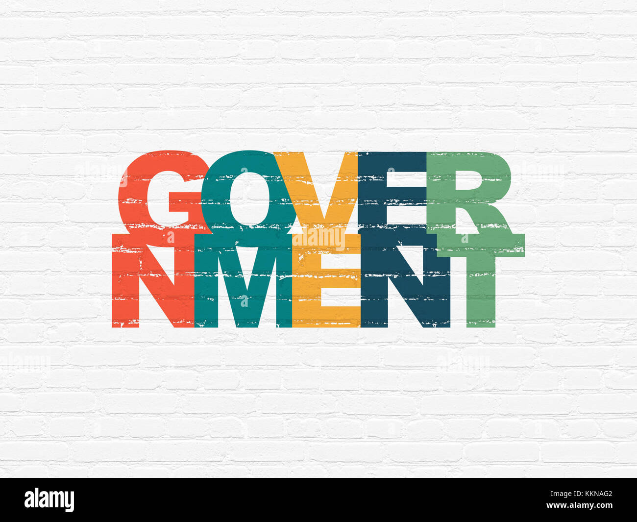 Political concept: Government on wall background Stock Photo - Alamy