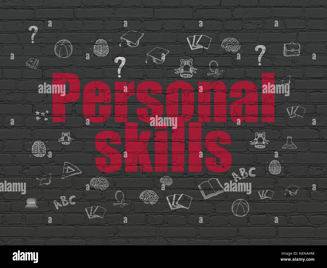 Learning concept: Personal Skills on wall background Stock Photo - Alamy